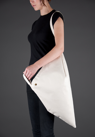a triangle bag. - Design For Mankind