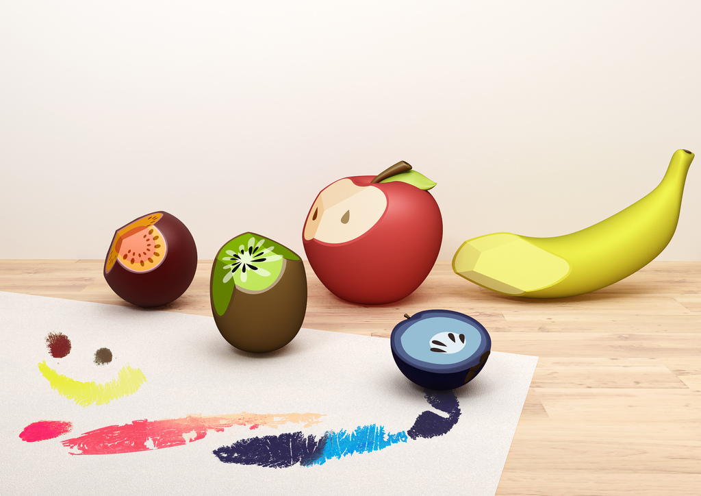fruit crayons - Design For Mankind