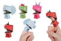 diy dinosaur finger puppets